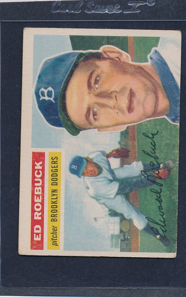 1956 Topps WB #058 Ed Roebuck Dodgers VG 56T58-91515-1 | eBay