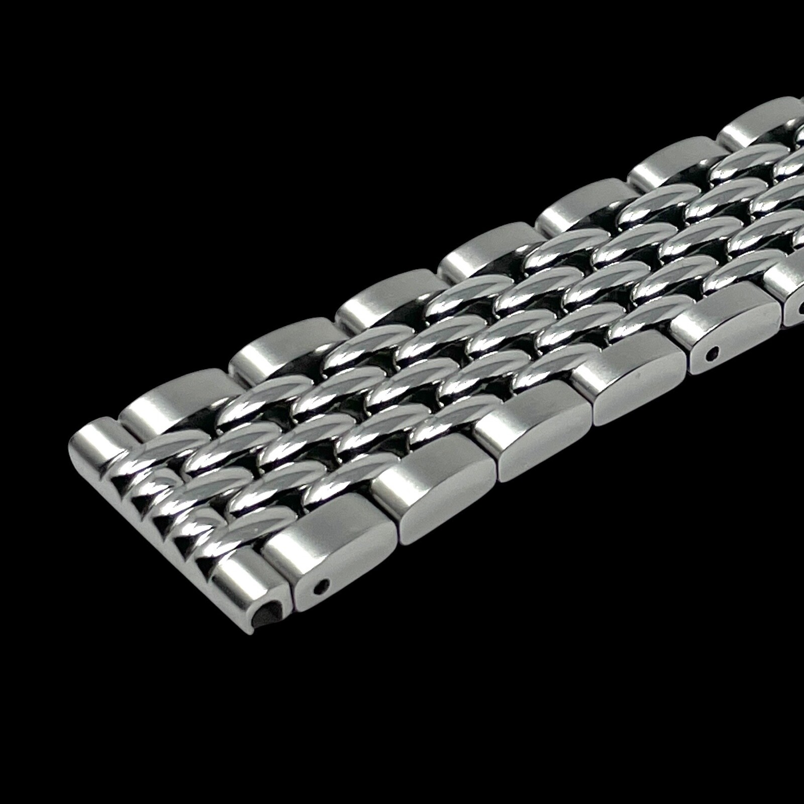 Beads of Rice Watch Bracelet Band Strap 316L Stainless Steel 18mm 20mm ...