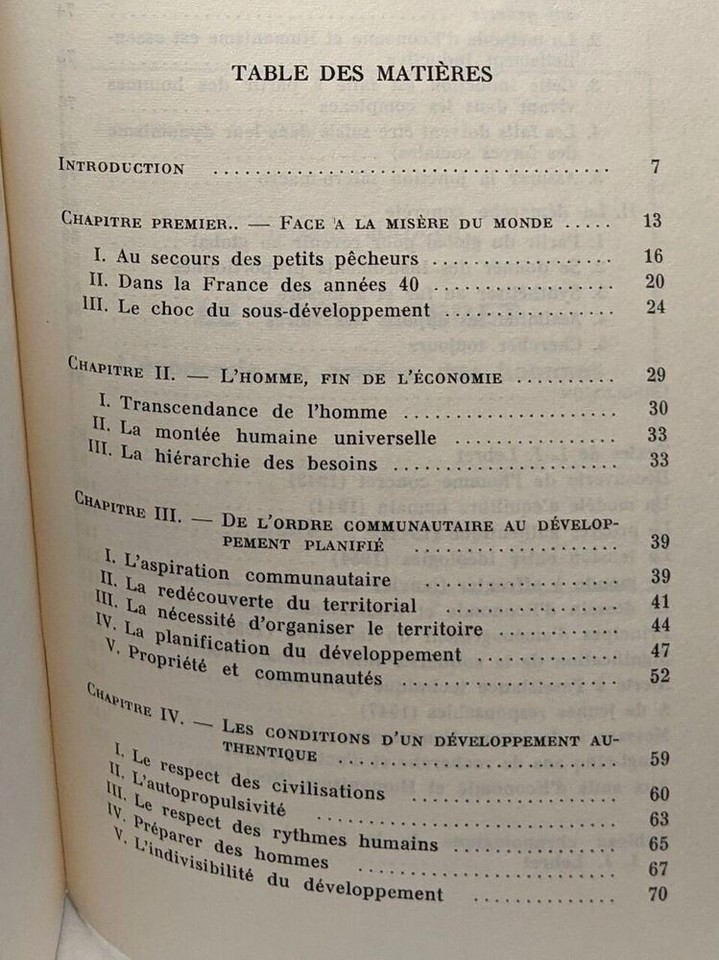 Actualité de L.-J. Lebret - coll. économie humaine | Suavet Thomas ...