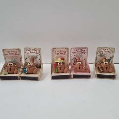 5x The Hug Factory Collectible Figure I'm a Hug 1996 Design By Christa ...