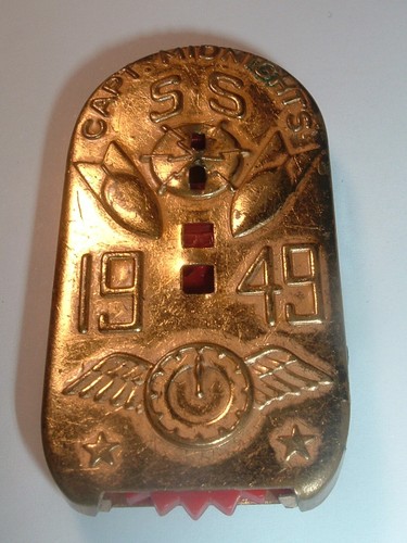 VINTAGE CAPTAIN MIDNIGHT 1949 SS KEY O MATIC DECODER TOY SUPER HERO ...