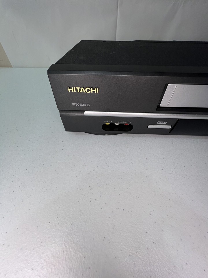 Hitachi VT-FX665A VHS VCR 6-Head Video Cassette Recorder Hi-Fi TESTED ...
