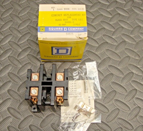 NEW Square D 9998 LA-42 Contact Replacement Kit Class 8910 Type LO-2 40 ...