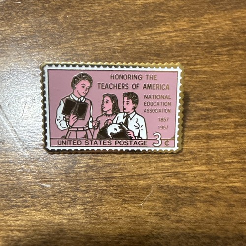 Honoring Teachers NEA 3-cent Stamp Lapel Pin | eBay