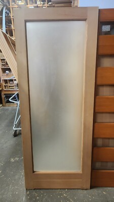 New Custom White Frosted 1-Lite Glass French Interior Door | eBay