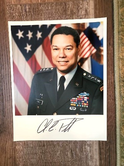 COLIN POWELL Authentically hand-signed 8x10 Color Photo in full uniform ...