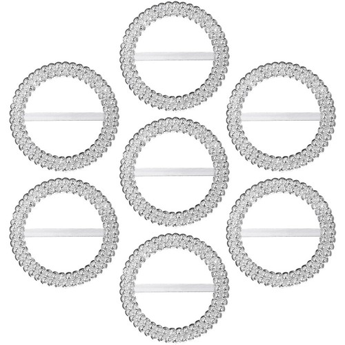 50pcs Buckles Waist Ribbon Slider Round Belt Slider Buckle Round ...