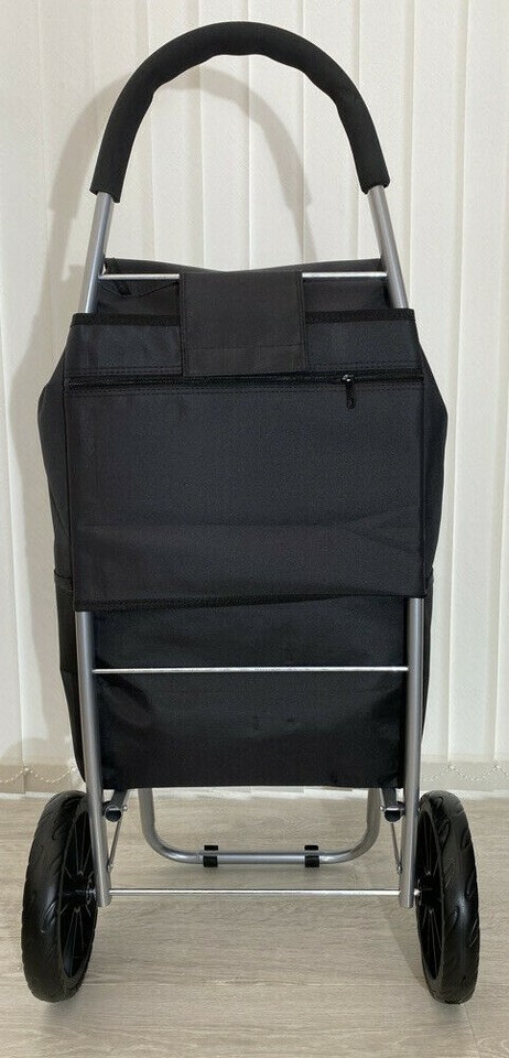 Extra Large Shopping Trolley LightWeight Strong Folding Cart Shopper 2 ...