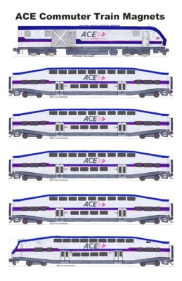ACE Altamont Corridor Express SC-44 Charger with Train 6 magnets Andy ...