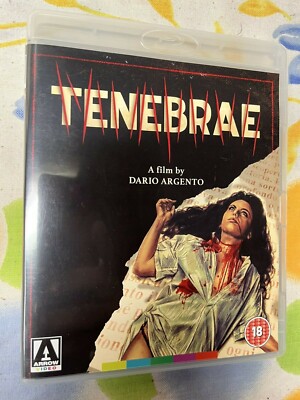 Tenebrae Blu-ray Uncut Arrow Video UK Ed W/Collector's Booklet Dario ...