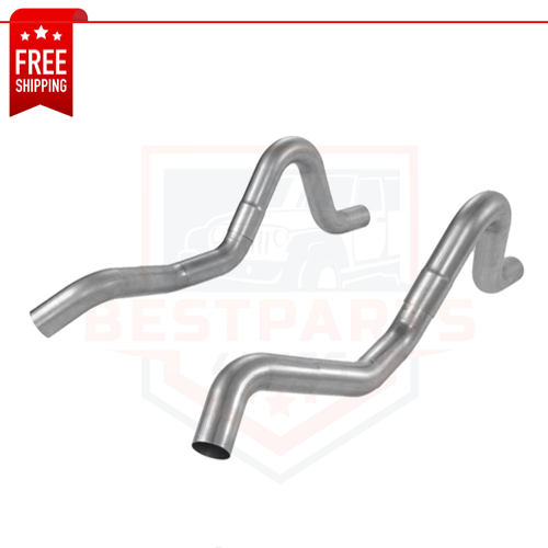 Flowmaster 15819 3.0" Aluminized Steel Pre-Bent Tailpipes for 64-67 GM ...