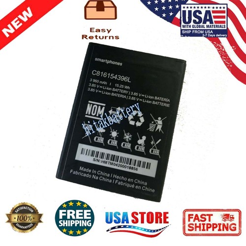 For BLU G60 V70 Smartphones (V0530WW) New Replace Battery C816154396L ...