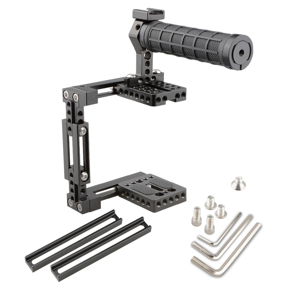 Universal DSLR Camera Cage Rig Adjustable C-frame fr Canon Nikon Sony ...