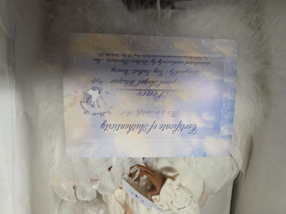 VINTAGE Deelton Products Angel Whispers LOVE Porcelain Doll Gay Talbott ...