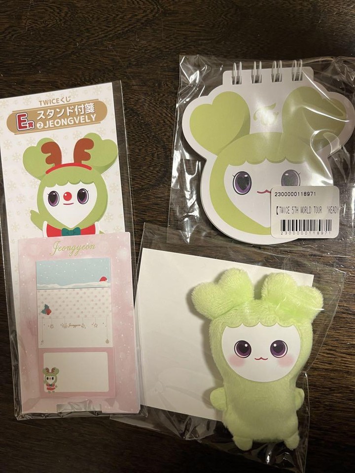TWICE Jeongvely Notepad Sticky Notes Plush Toy Set Kpop | eBay