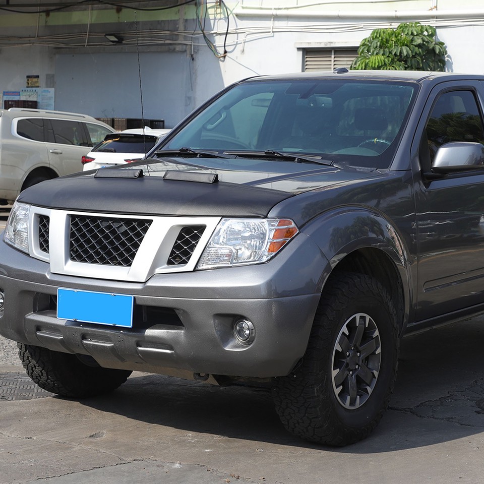 Leather Front Bug Shield Hood Deflector Guard Fits For Nissan Frontier ...