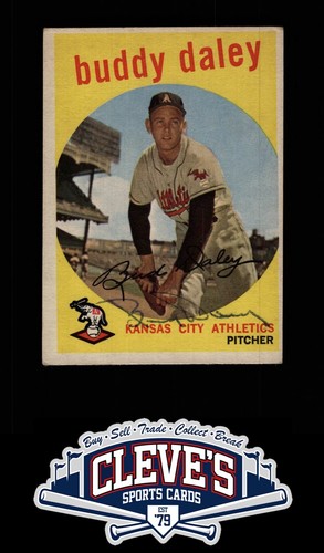 1959 TOPPS BUDDY DALEY AUTO BECKETT AUTHENTICATED AUTOGRAPH Kansas City ...