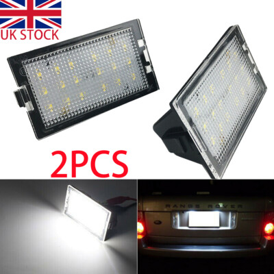 LED License Number Plate Light Lamp For Range Rover Sport L320 LR3 LR4 ...