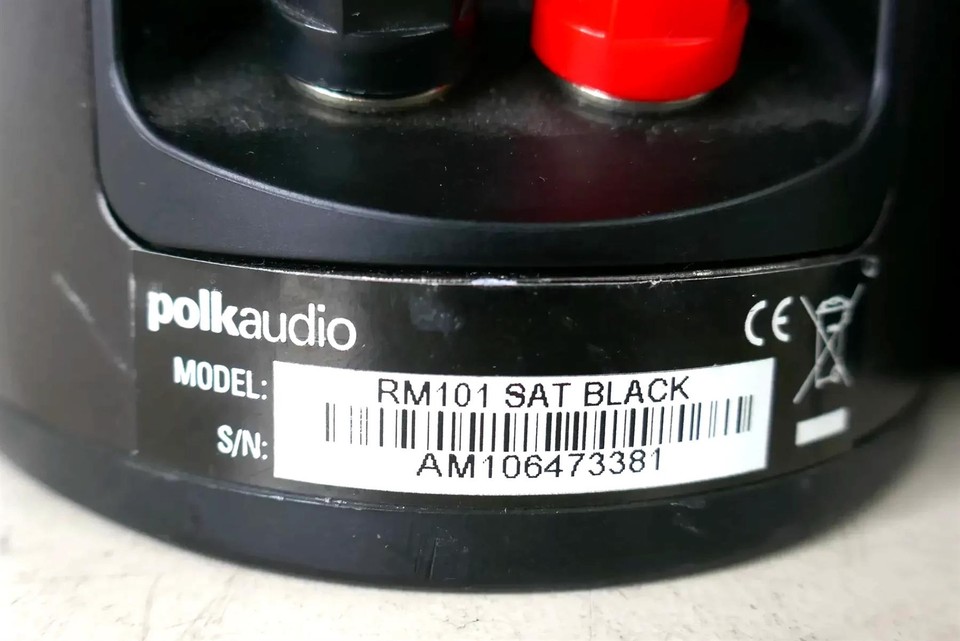 pair POLK AUDIO RM 101 SAT Speakers - Black - Free Shipping | eBay