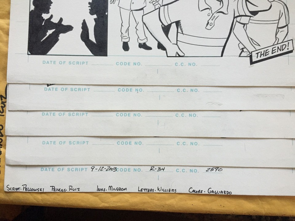 Original 5 Page Fernando Ruiz Archie Comic Pen Ink Cartoon Drawing ...
