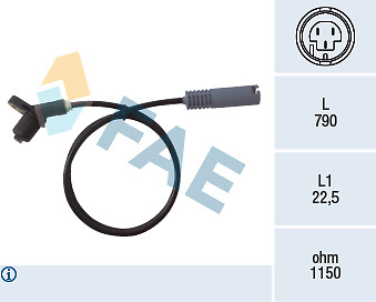 FAE 78017 Sensor, Raddrehzahl for BMW | eBay.de