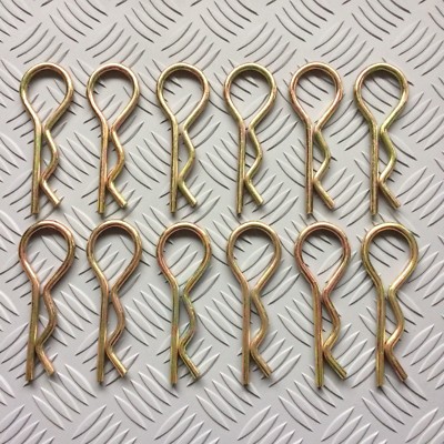 6mm x 70mm R Clips Zinc Plated x12 | eBay UK