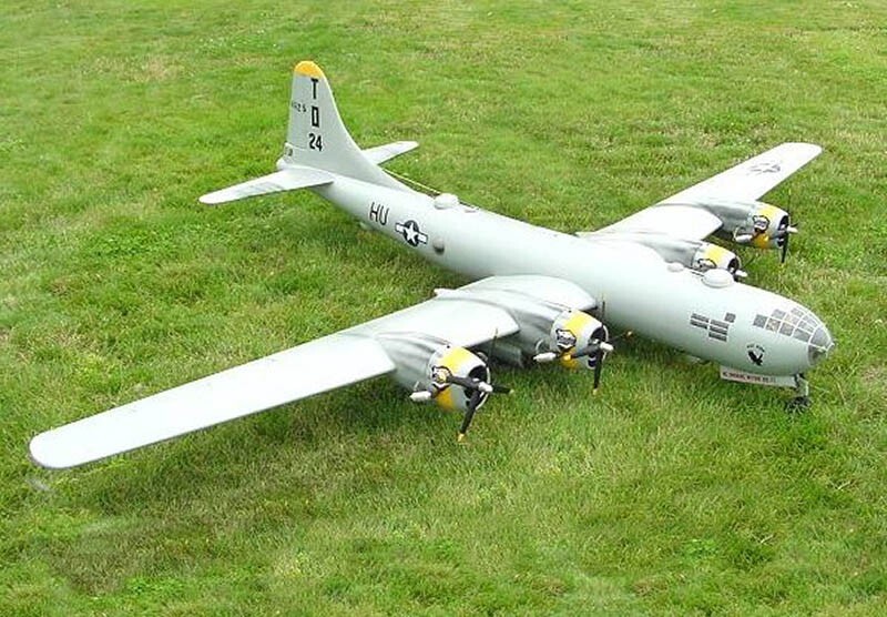 Model Airplane Plans (RC): B-29 Superfortress 1/12 Scale 140" Span ((on ...
