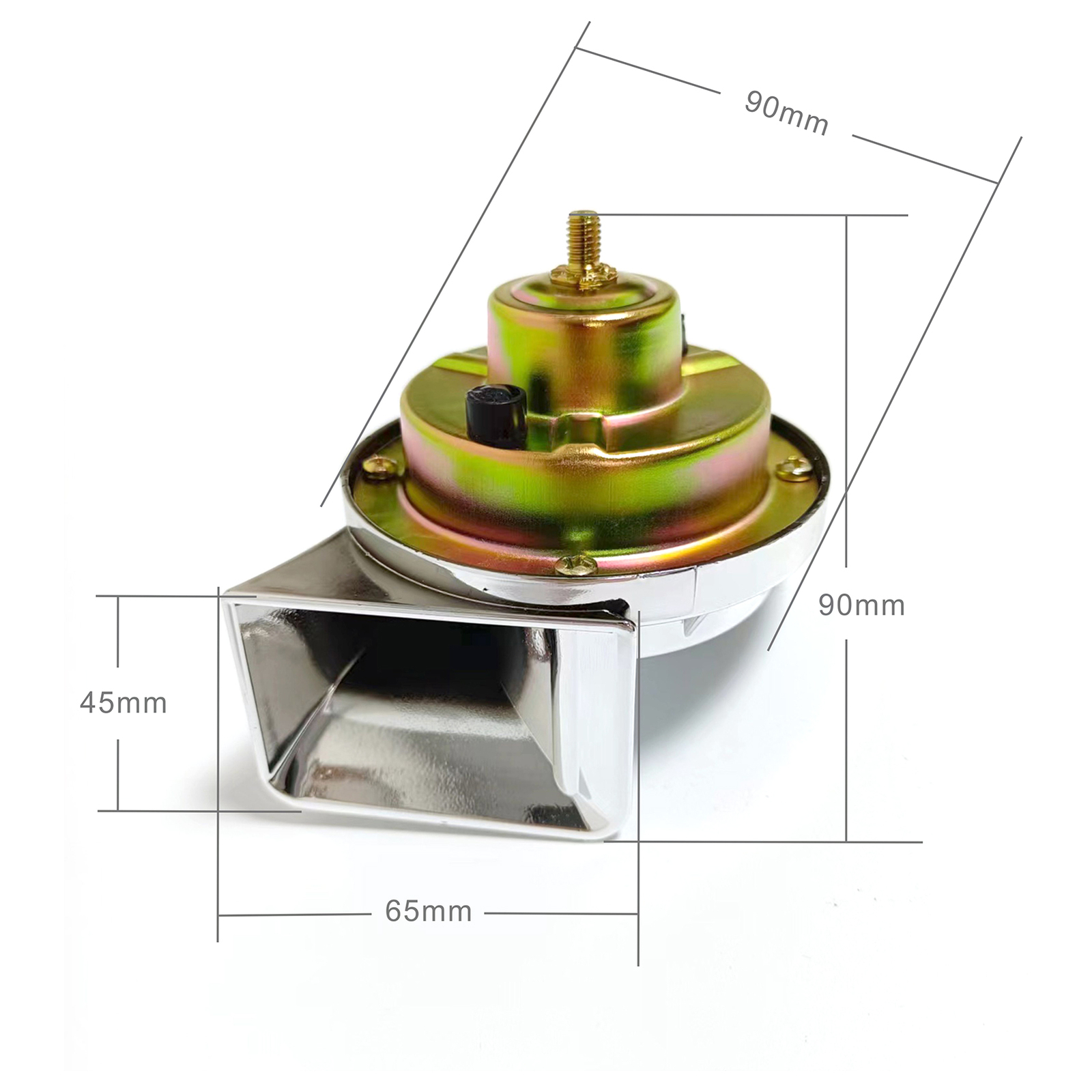 2Pcs Loud Electric Snail Horn Dual Tone Snail Horn for Motorcycles S1G9 ...