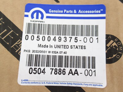 Genuine OEM Mopar Jeep 5047886AA Right Secondary Timing Chain Tensioner ...