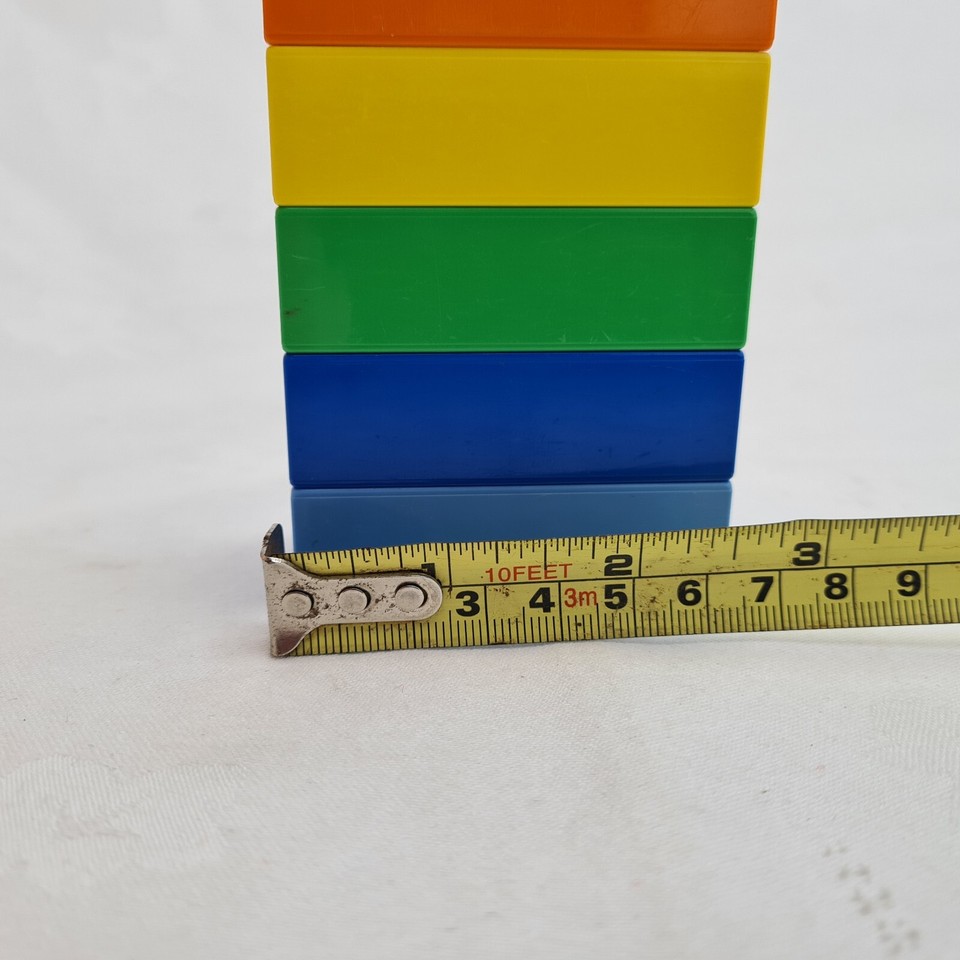 Six Bricks Set. Duplo 2x4 Blocks, 6 Colour Set. Genuine Lego, Washed ...