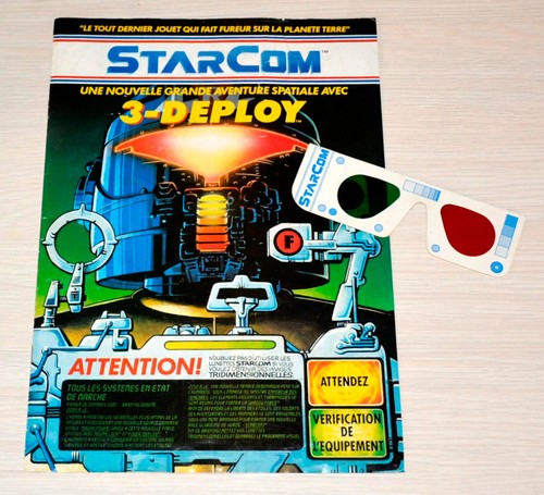 RARE! STARCOM - BD / comics 3D + lunettes - version Française - Coleco ...