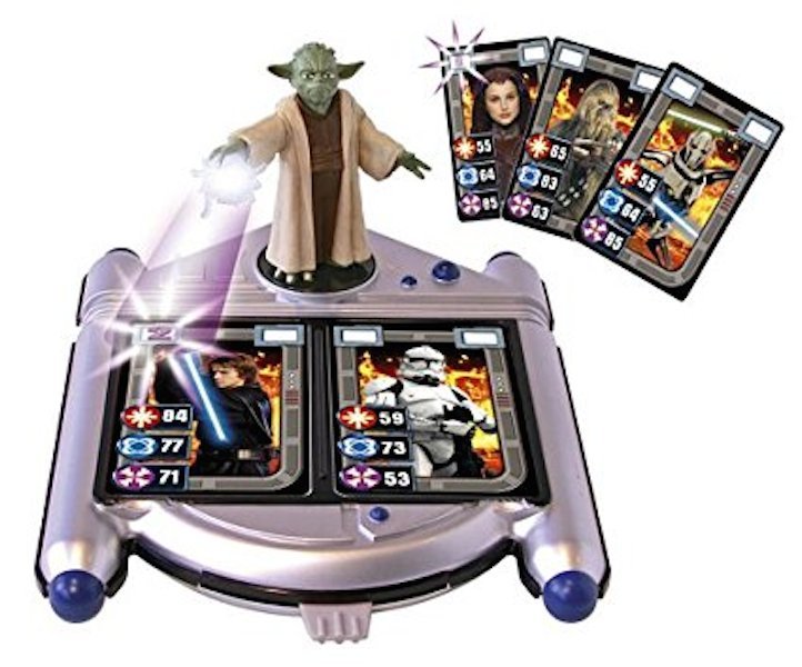 Star Wars Feel The Force Hidden Powers Card Game Yoda Figure UV Light ...