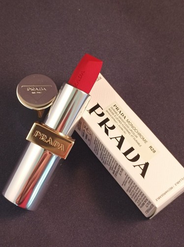 Prada Lipstick Monochrome Shade R28 Fuoco - Hyper Matte Red ...