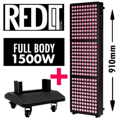 REDLIT 1500W Full Body Infrared Panel & Stand | Red Light Therapy ...