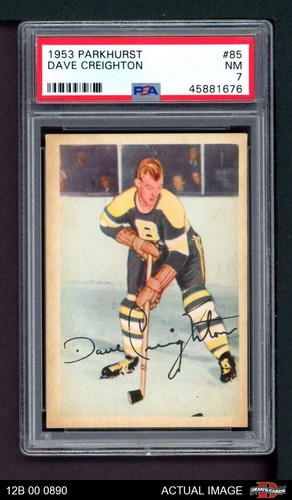 1953 Parkhurst #85 Dave Creighton Bruins PSA 7 - NM | eBay