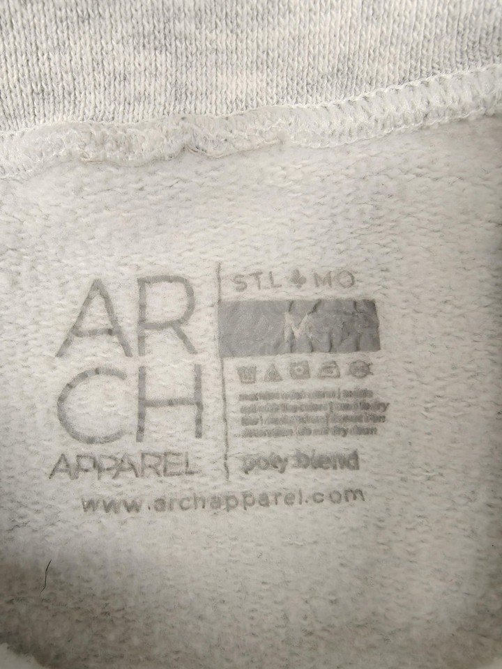Arch Apparel Sweatshirt Mens Medium Gray Saint Louis Rapper Nelly ...