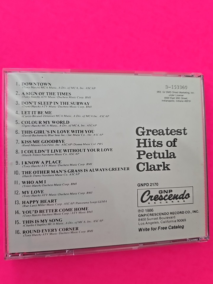 Petula Clark Greatest Hits CD | eBay