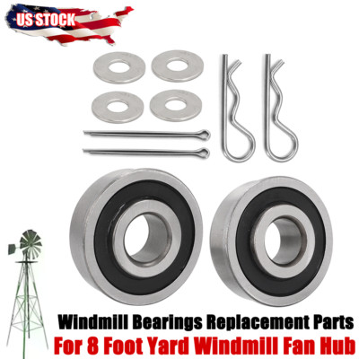 For 8 Foot Yard Windmill Fan Hub Windmill Bearings Replacement 1/2 ID X ...