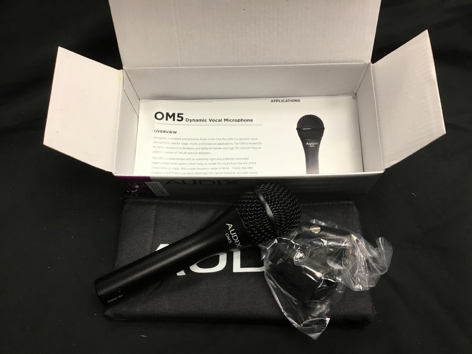 BRAND NEW Audix OM5 Dynamic Hypercardioid Wired Pro Mic (Shure ...