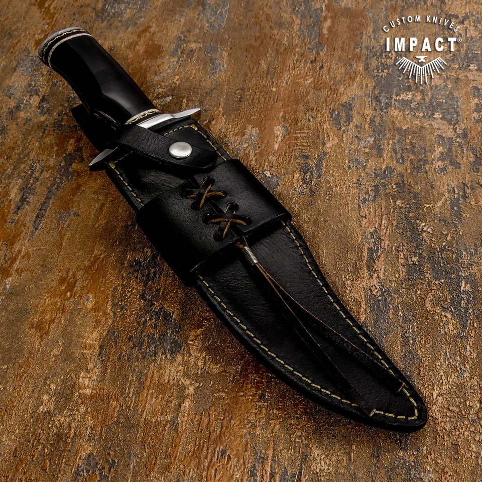 Impact Cutlery Custom Handmade Fuller Bowie Knife | D2 Blade | Bull ...
