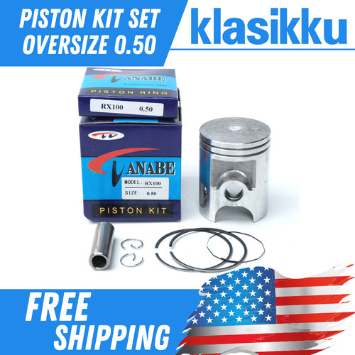 Fits For Yamaha 100 RX 100 RX100 Piston Kit & Ring Set Oversize 0.50 | eBay