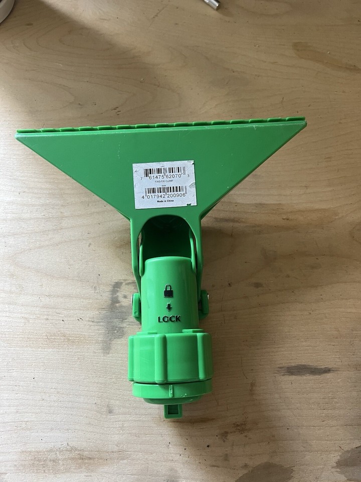 Unger Fixi Clamp Pole Attachment Head Sponge Grip Green Plastic | eBay