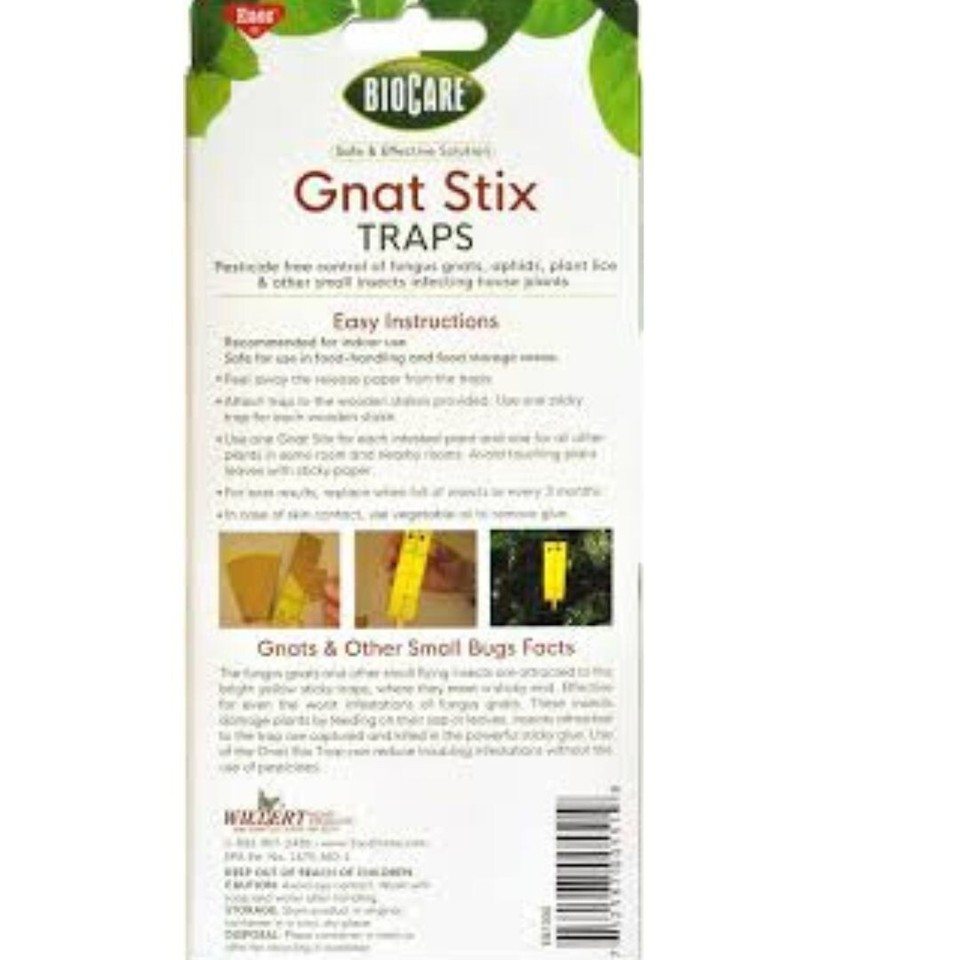 Biocare Gnat Stix for Fungus Gnats and Aphids, Pest Control for Plants ...