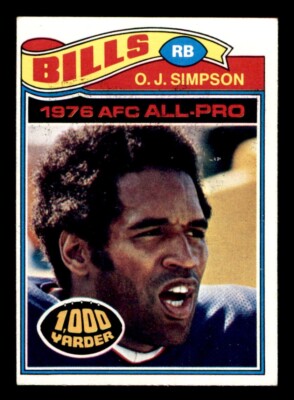1977 Topps Football #100 O.J. Simpson (All-Pro) EX/MT *d3 | eBay