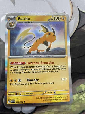 Pokémon TCG Raichu Scarlet & Violet - 151 026/165 Holo Rare | eBay