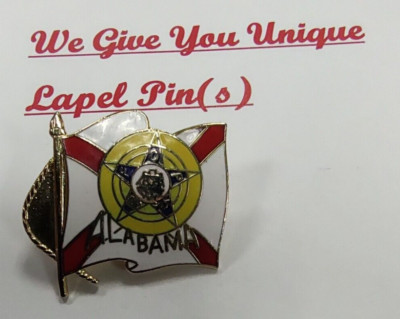 VTG ALABAMA Flag Star Lapel Hat pin Tie Tac | eBay