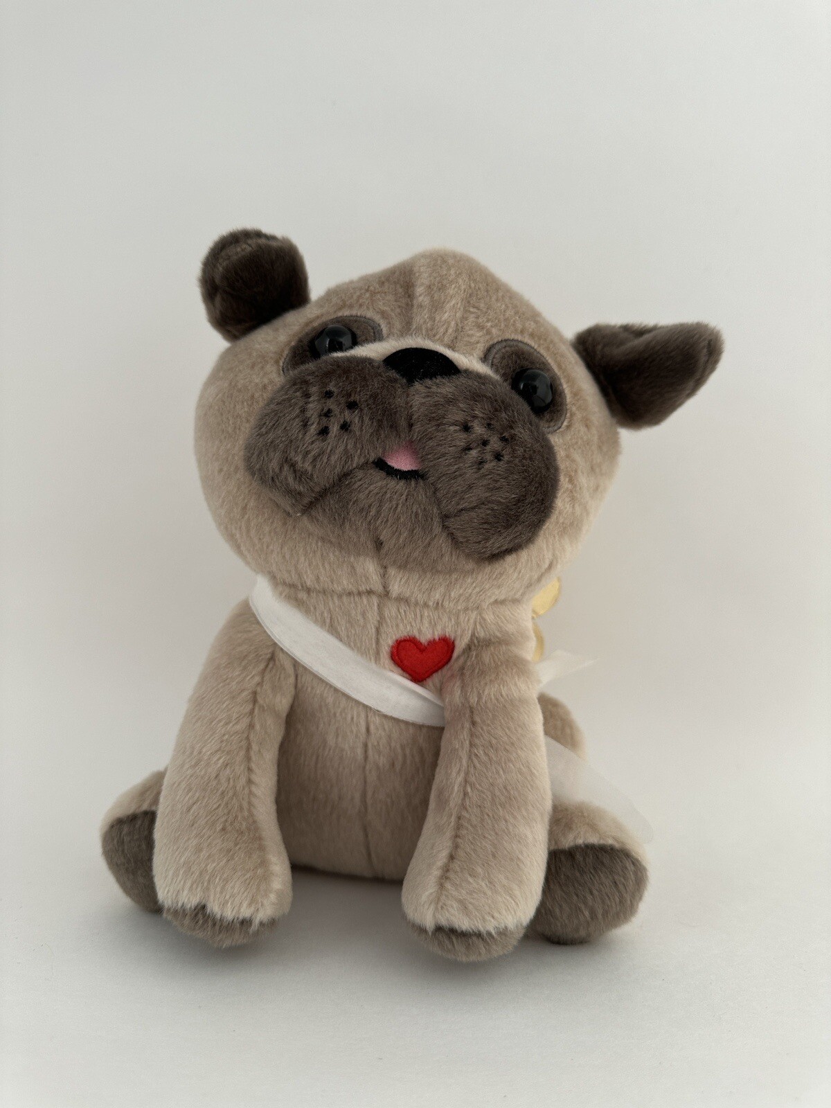 Hallmark Fawn Pug Dog Angel Wings Cupid Heart Plush Stuffed Animal 8 ...