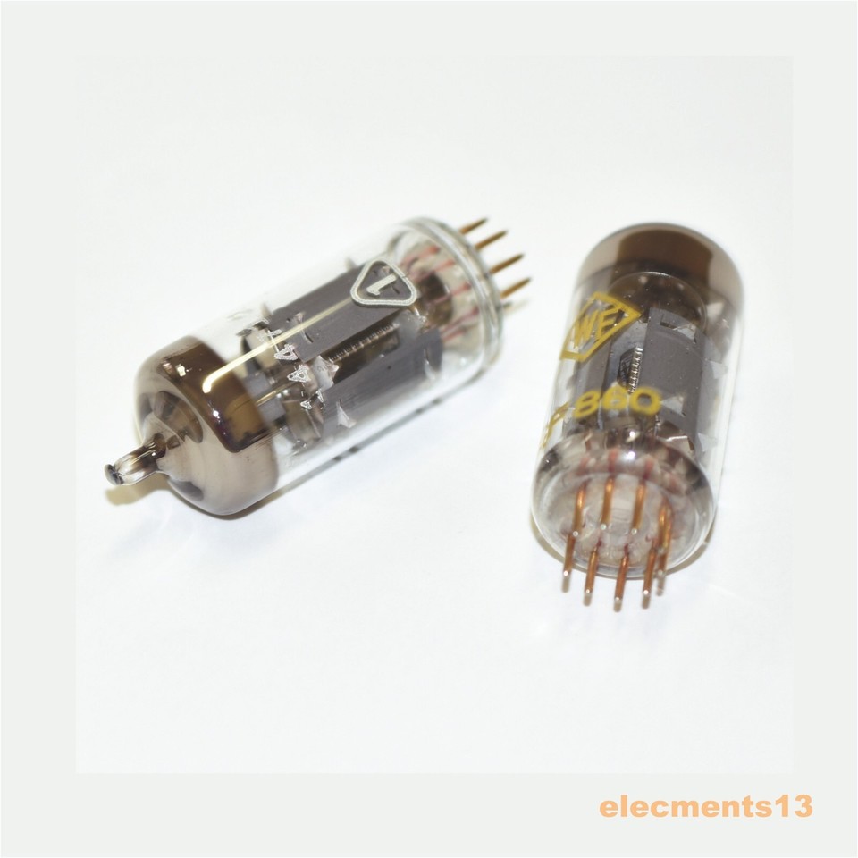 EF860 WF RFT MATCHED PAIR PENTODE RF/IF TUBE NOS TESTED GOLD PINS ...