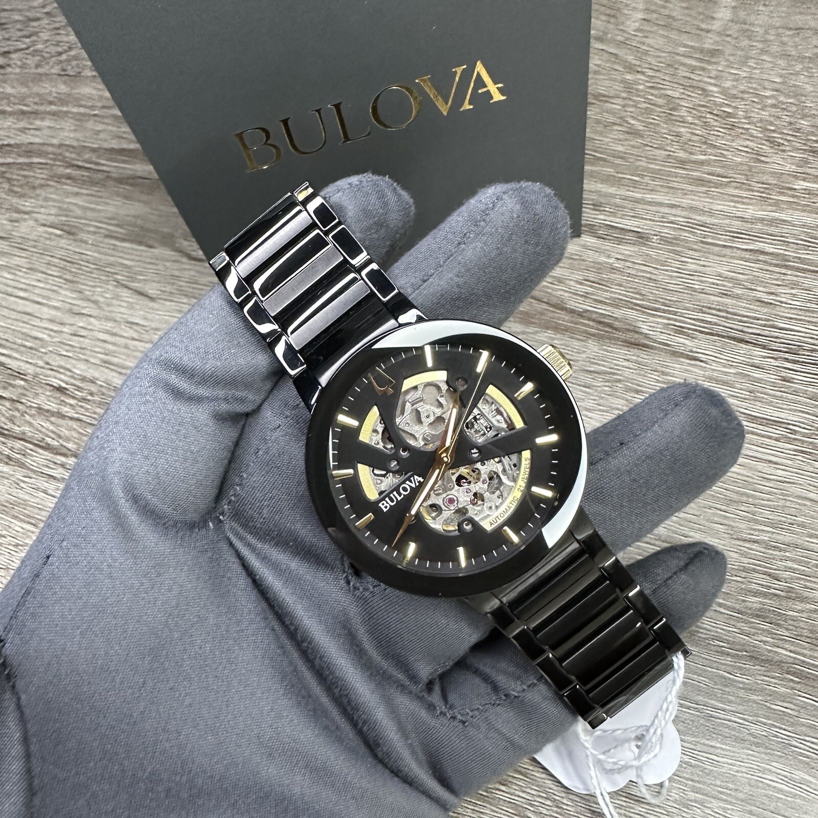 Bulova Modern 98A203 42 mm Black Stainless Steel Men's Wristwatch for ...
