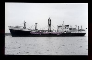 UK0762 - Clan Line Cargo Ship - Clan Macindoe off shore, built 1959 ...